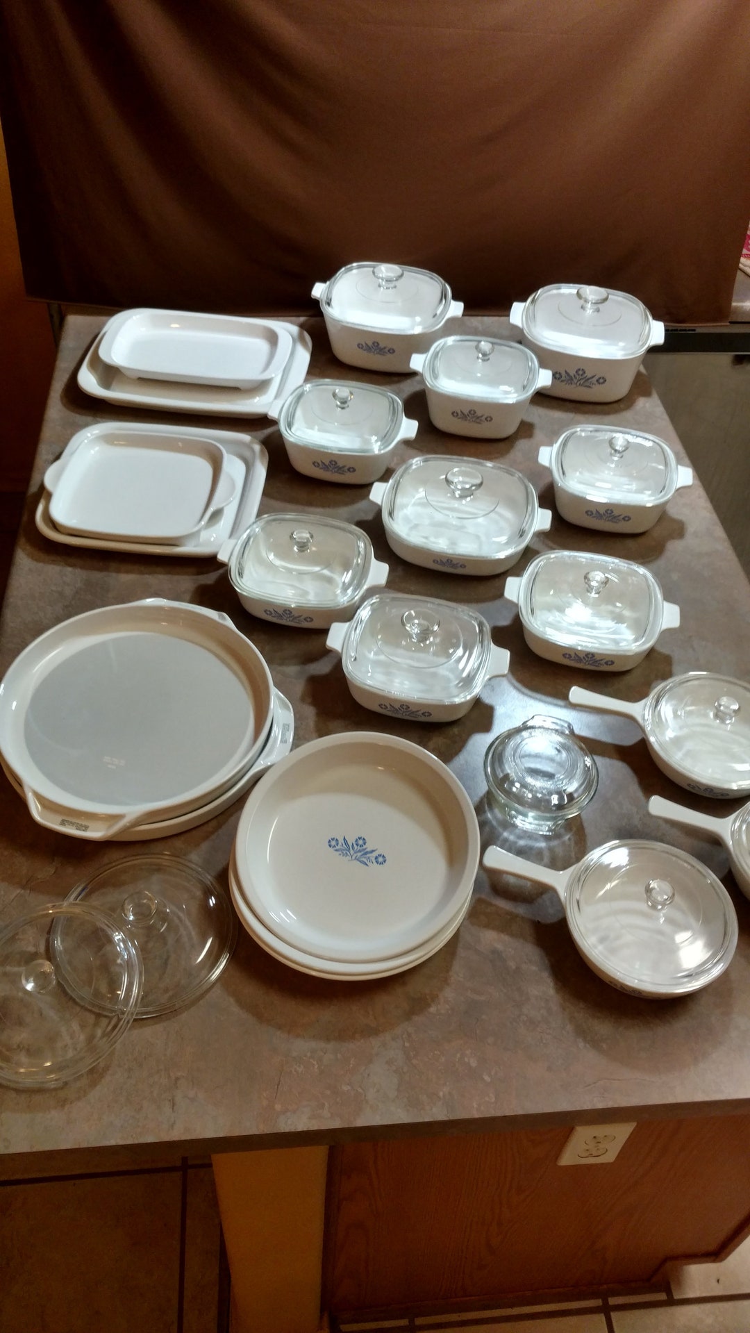 Vintage Corningware Large Set - Etsy