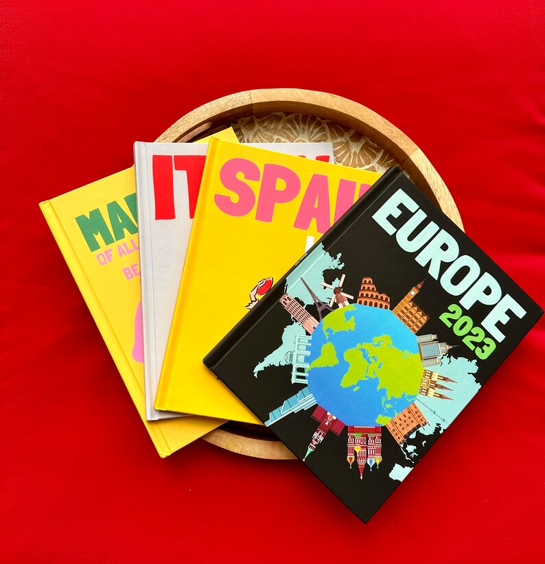 SPAIN Travel Print Photo Book Template | Customizable Coffee Book Table ...