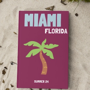MIAMI Travel Print Photo Book Template | Customizable Coffee Book Table ...