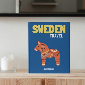 SWEDEN Travel Print Photo Book Template | Customizable Coffee Book ...