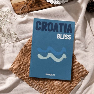 CROATIA Travel Print Photo Book Template | Customizable Coffee Book ...