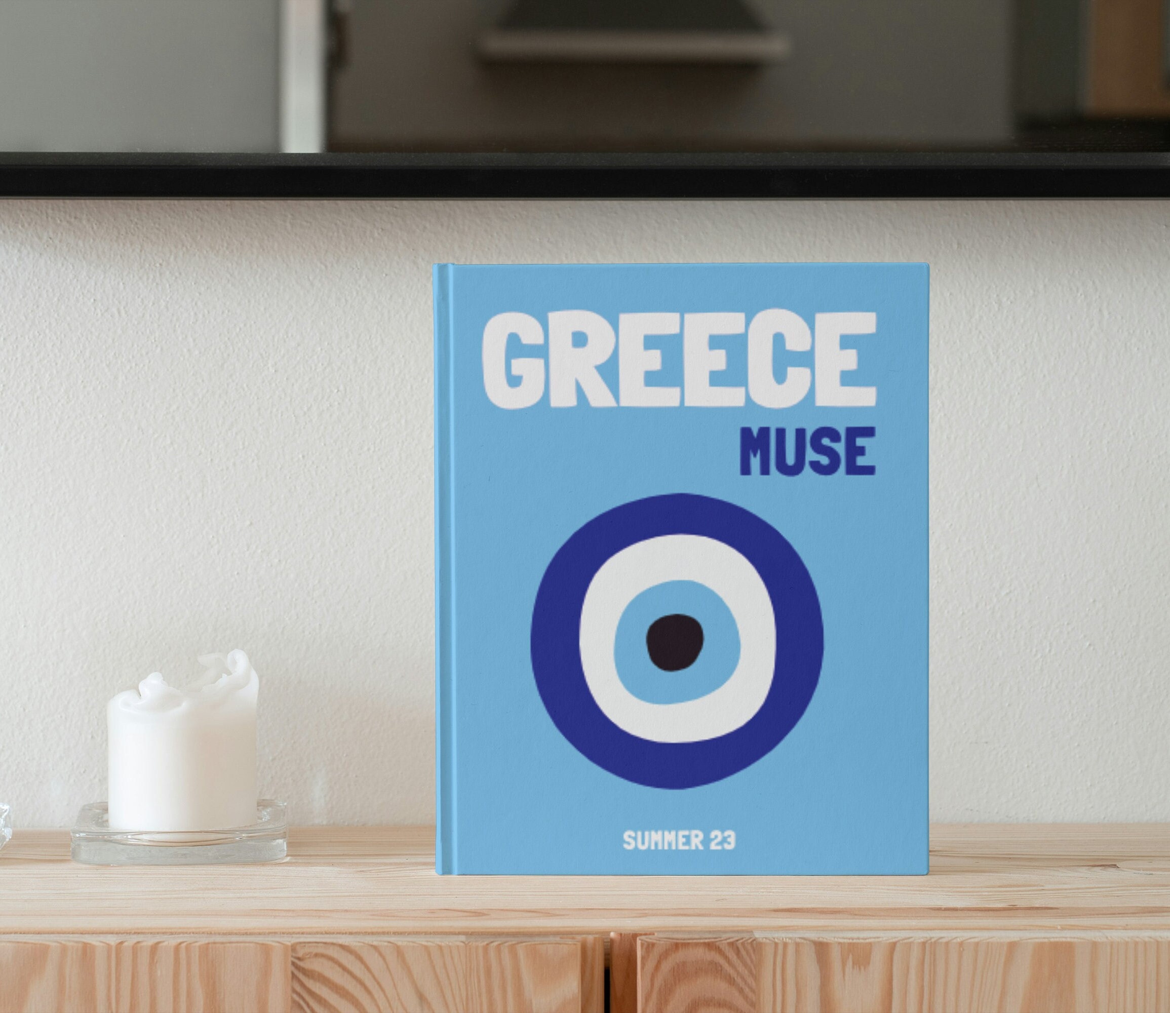 GREECE Travel Print Photo Book Template | Customizable Coffee Book ...