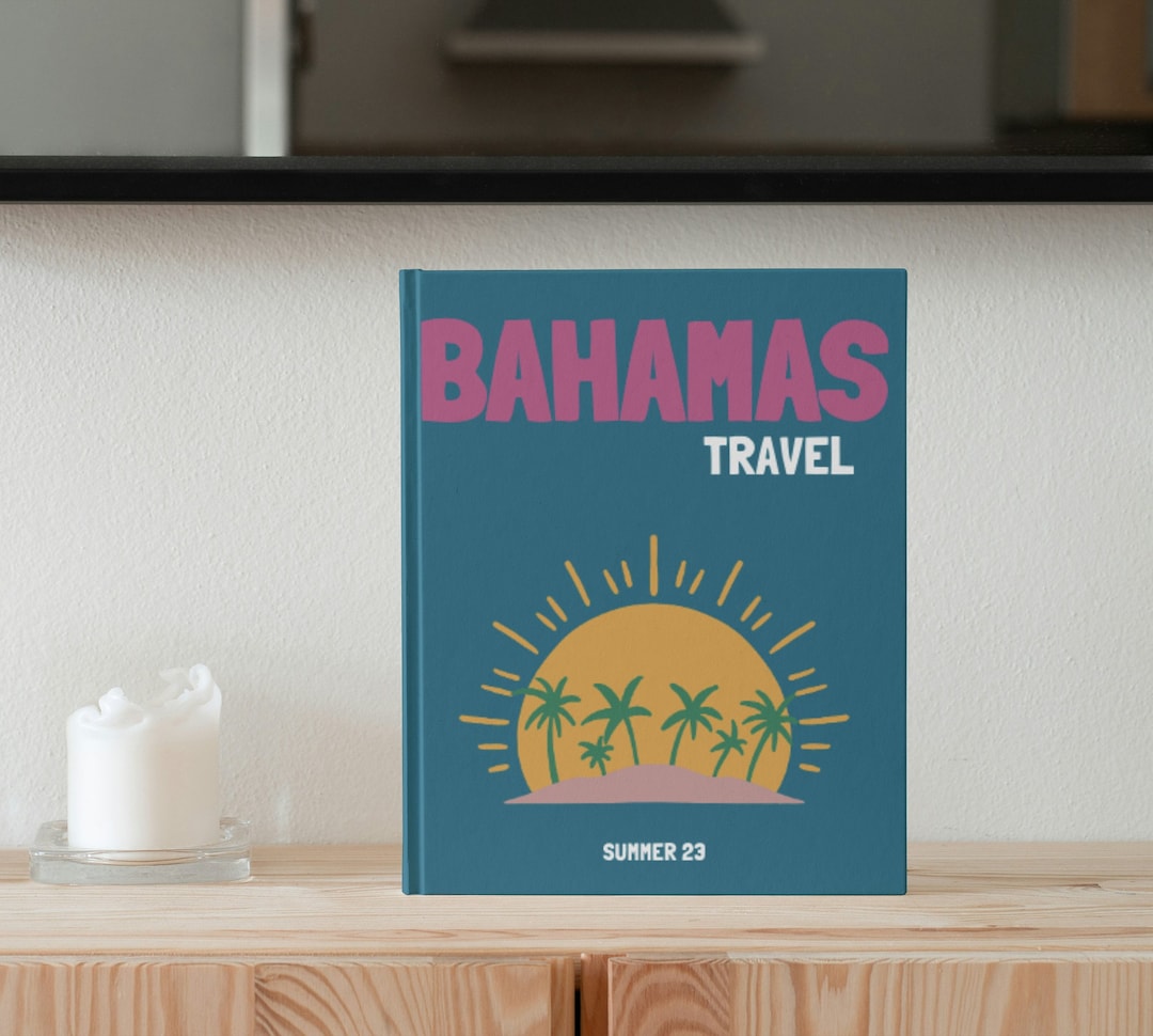 BAHAMAS Travel Print Photo Book Template | Customizable Coffee Book ...