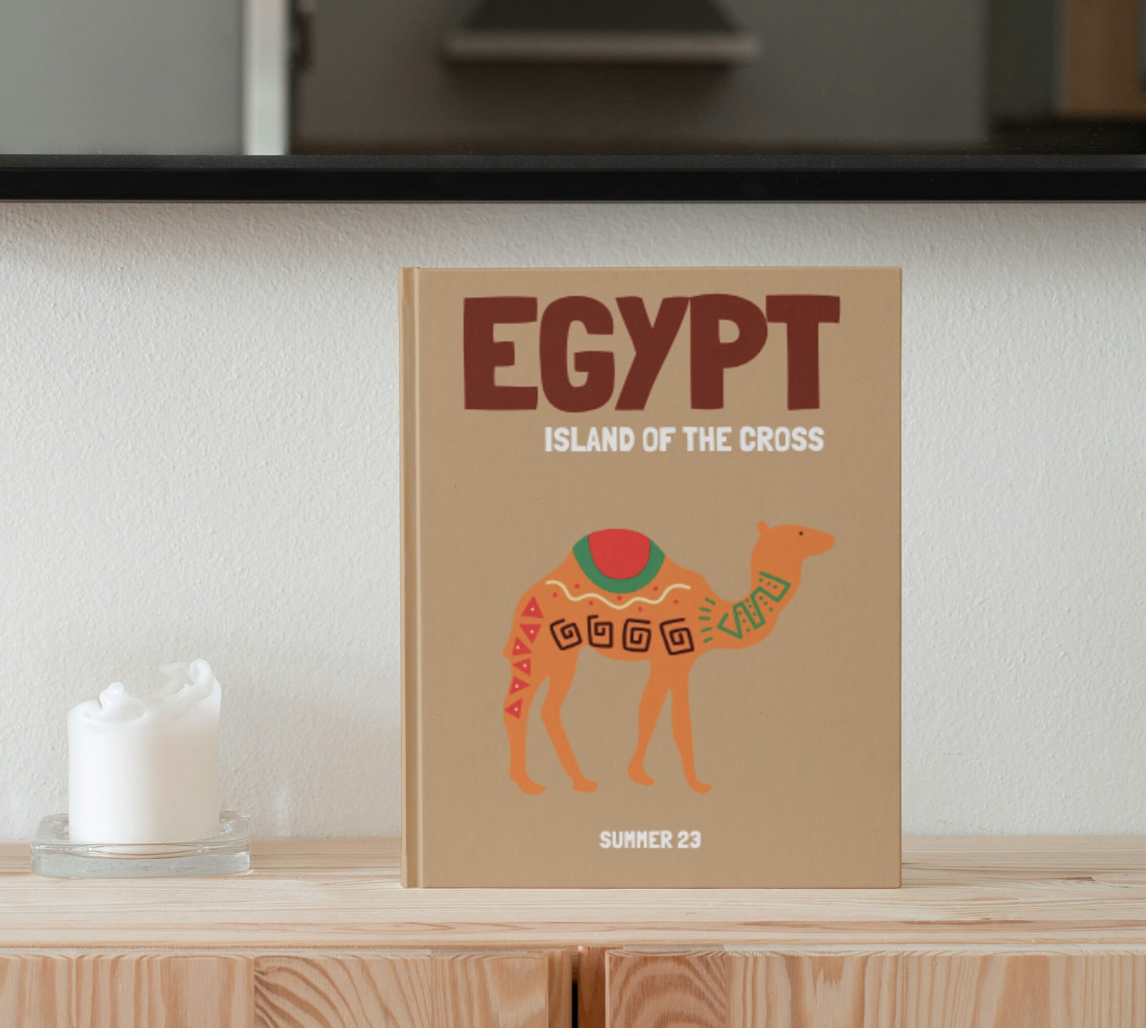 EGYPT Travel Print Photo Book Template | Customizable Coffee Book Table ...