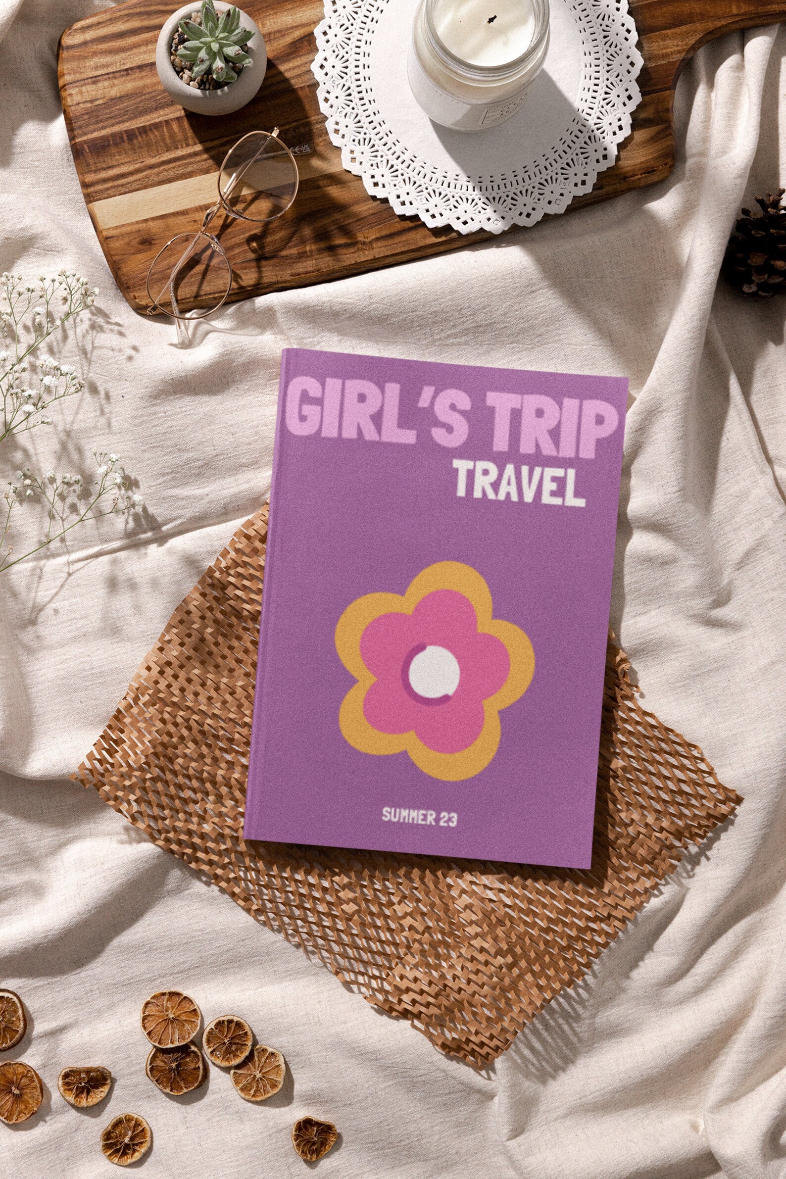 GIRL'S TRIP Travel Print Photo Book Template | Customizable Coffee Book ...