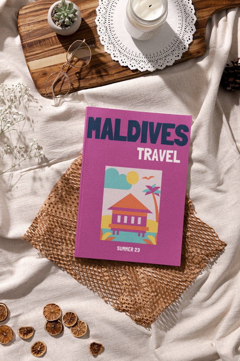 MALDIVES Travel Print Photo Book Template | Customizable Coffee Book ...