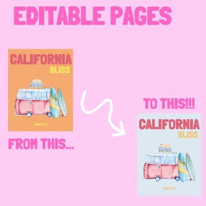 CALIFORNIA Travel Print Photo Book Template | Customizable Coffee Book ...