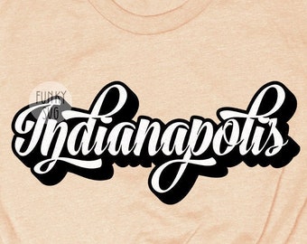 Indianapolis Svg Calligraphy - Etsy