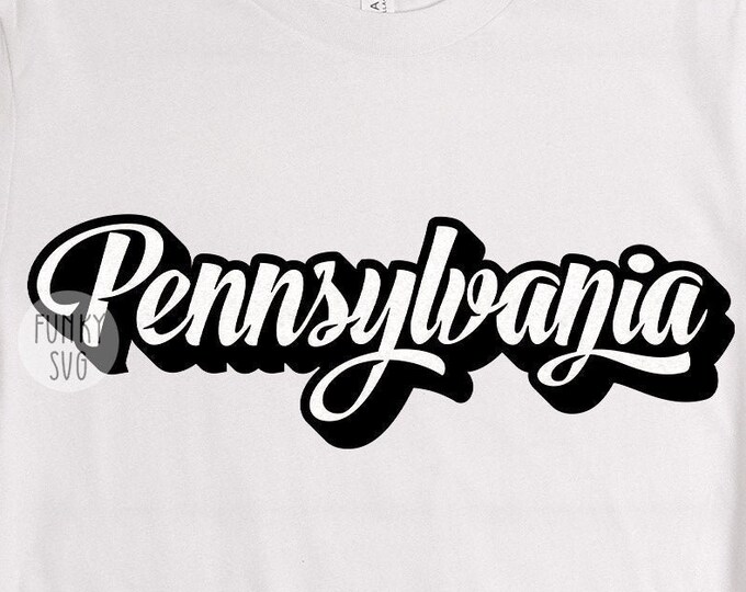 Pennsylvania SVG Eps Png Illustrated Svg Home States Svg - Etsy