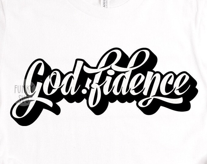 Godfidence SVG - Etsy
