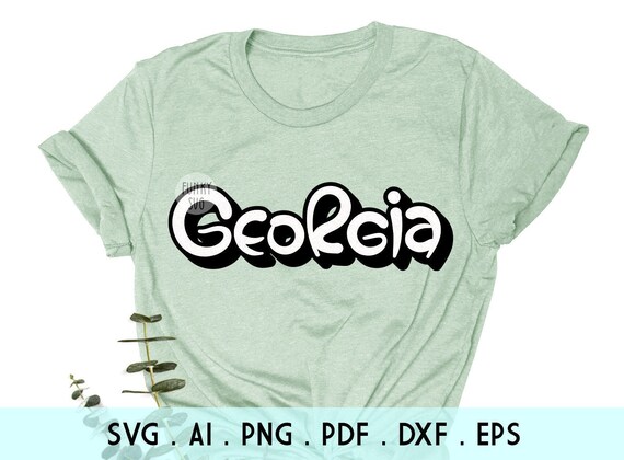 Georgia SVG Eps Png Illustrated Svg Home States Svg USA - Etsy