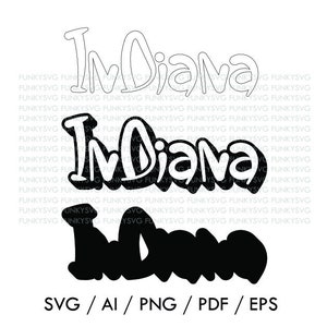 Indiana SVG Eps Png, Illustrated Svg, Home States Svg, USA Svg ...