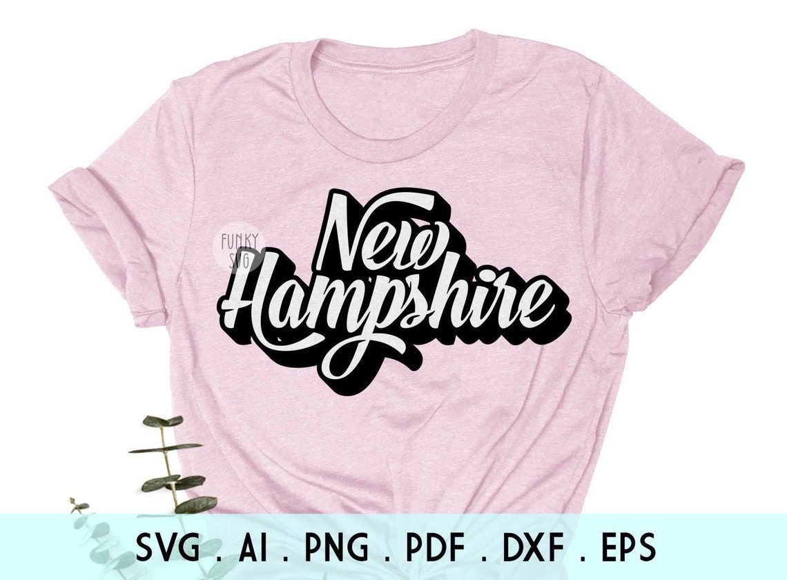 New Hampshire SVG Eps Png Illustrated Svg Home States Svg - Etsy