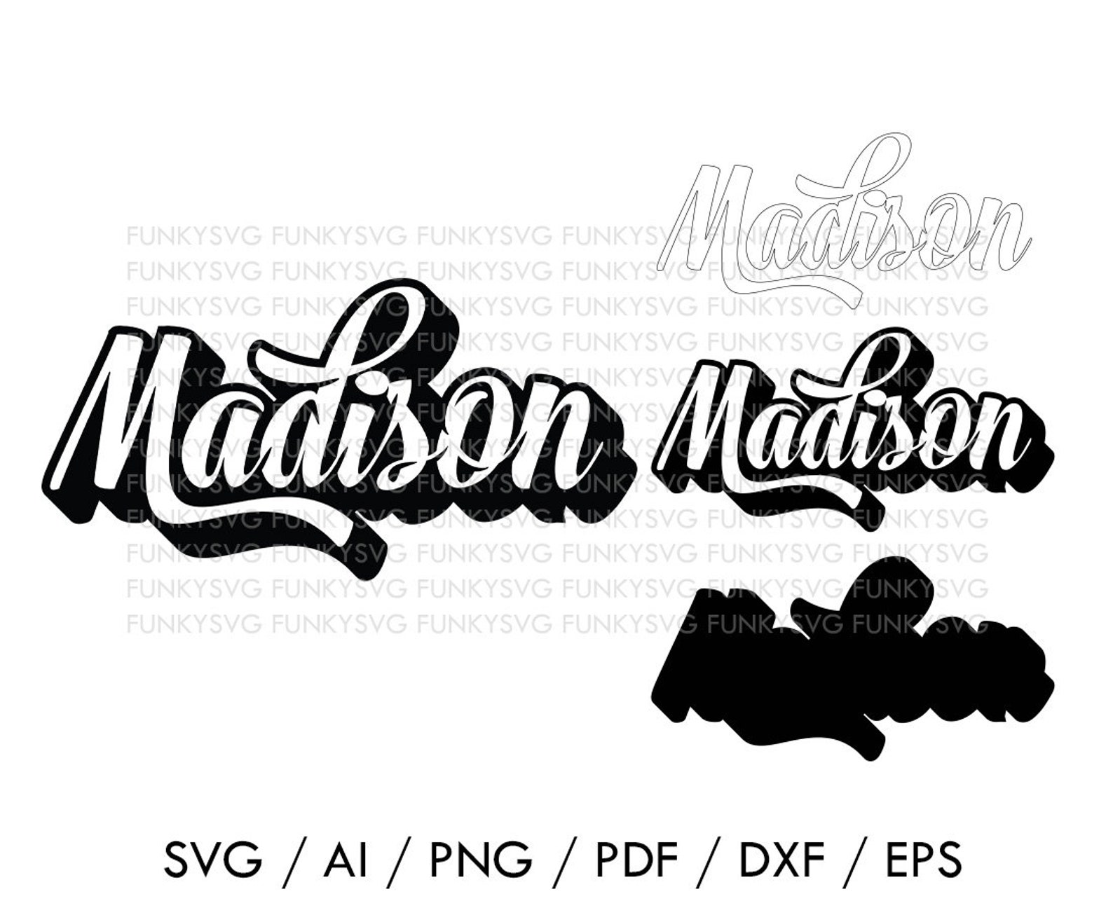 Madison SVG Eps Png, Illustrated Svg, Home States Svg, USA Svg ...