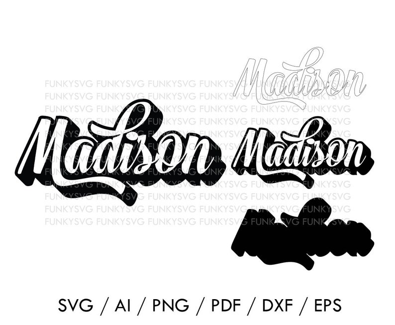 Madison SVG Eps Png Illustrated Svg Home States Svg USA - Etsy
