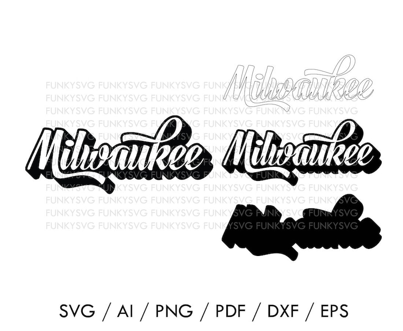Milwaukee SVG Eps Png Illustrated Svg Home States Svg USA - Etsy