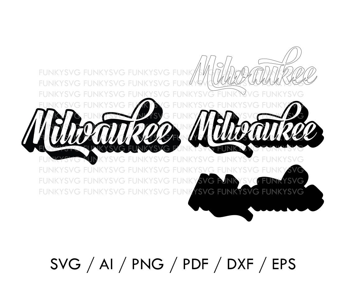 Milwaukee SVG Eps Png Illustrated svg Home States Svg USA | Etsy