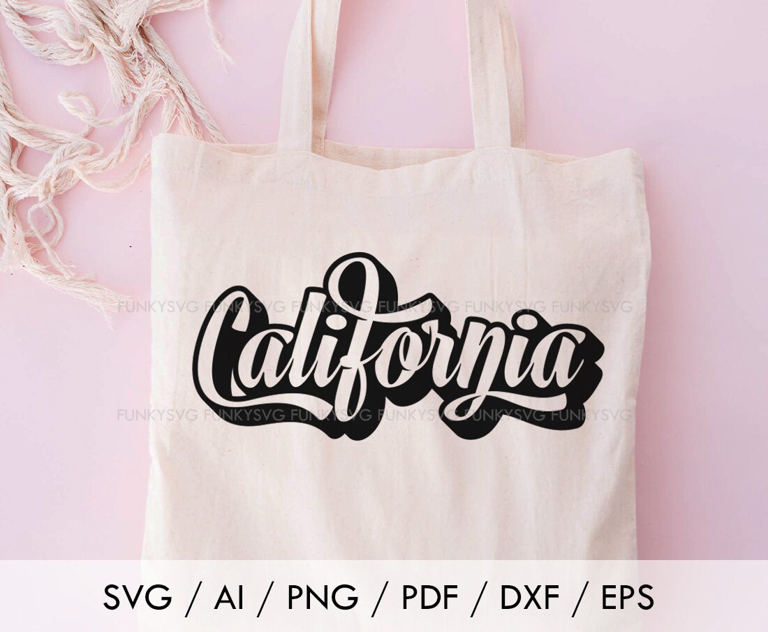 California SVG Eps Png Illustrated Svg Home States Svg USA - Etsy
