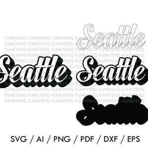 Seattle SVG Eps Png, Illustrated Svg, Home States Svg, USA Svg ...