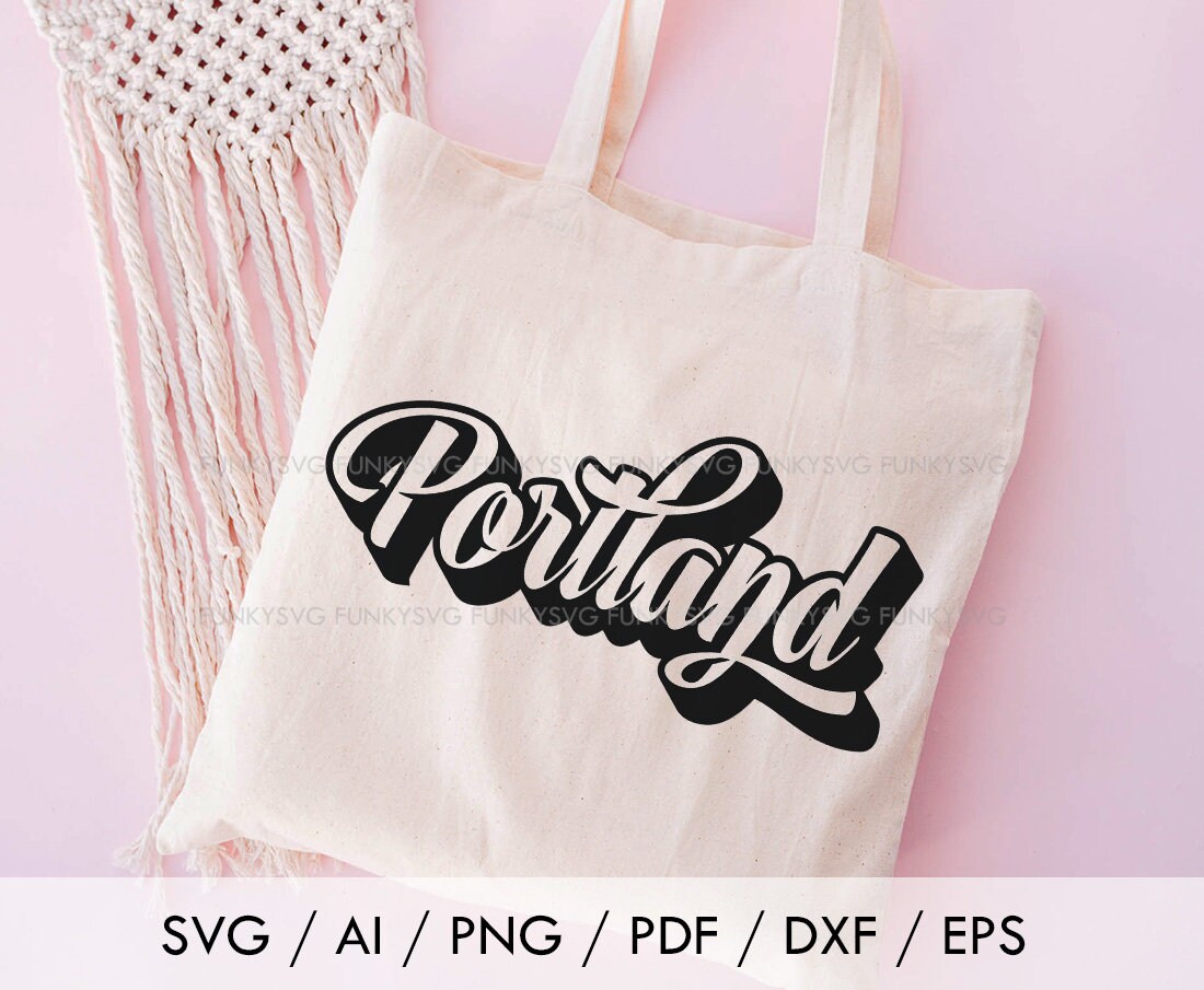 Portland SVG Eps Png Illustrated svg Home States Svg USA | Etsy