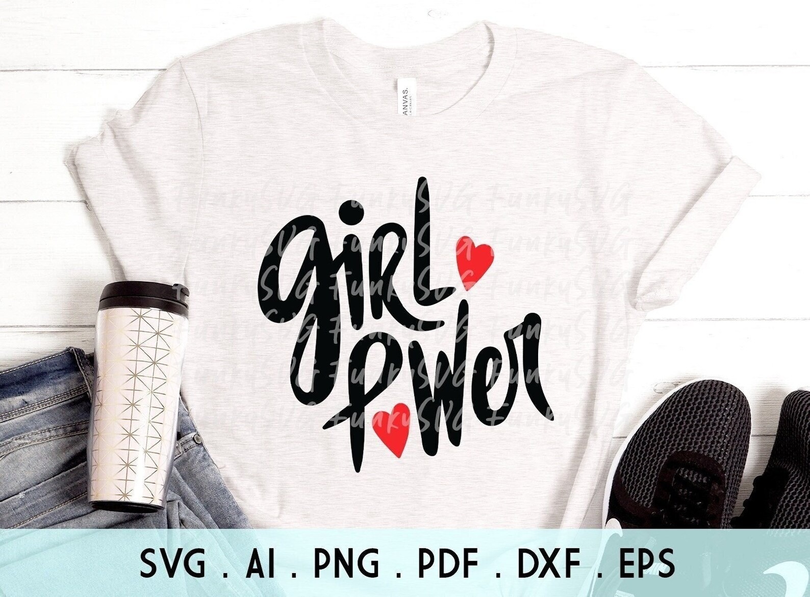 Girl Power SVG Eps Png Illustrated Svg Motivational Svg - Etsy