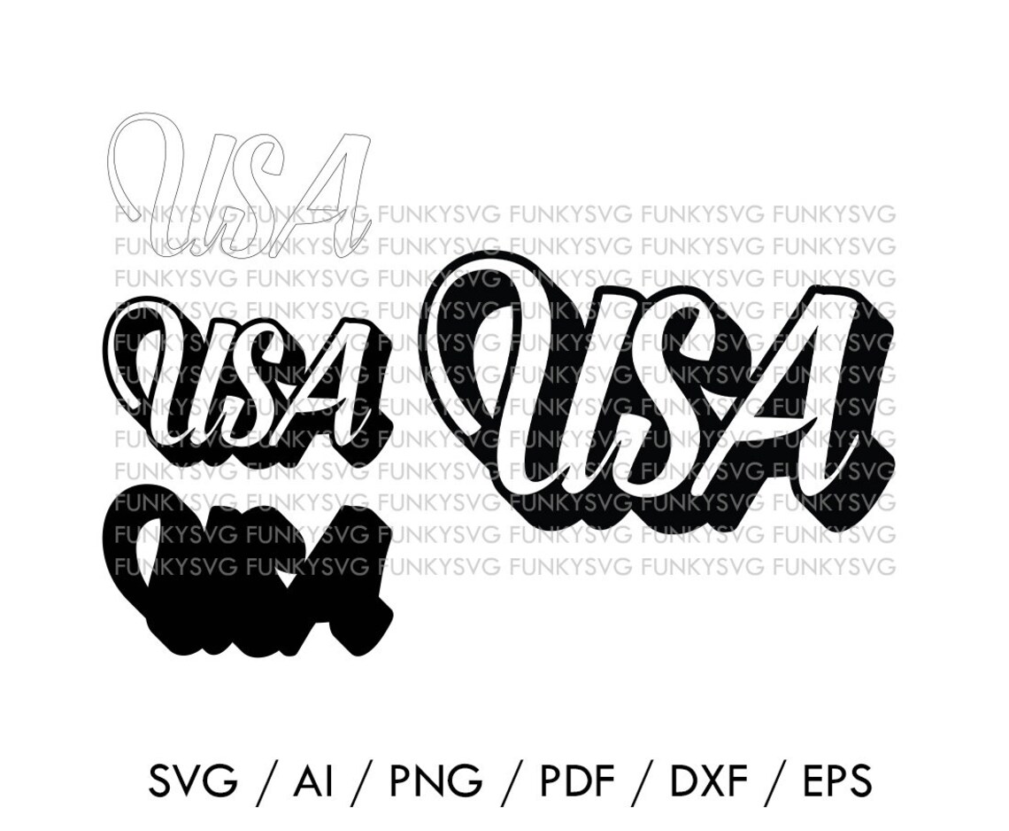 USA SVG Eps Png Illustrated Svg Home States Svg USA Svg - Etsy