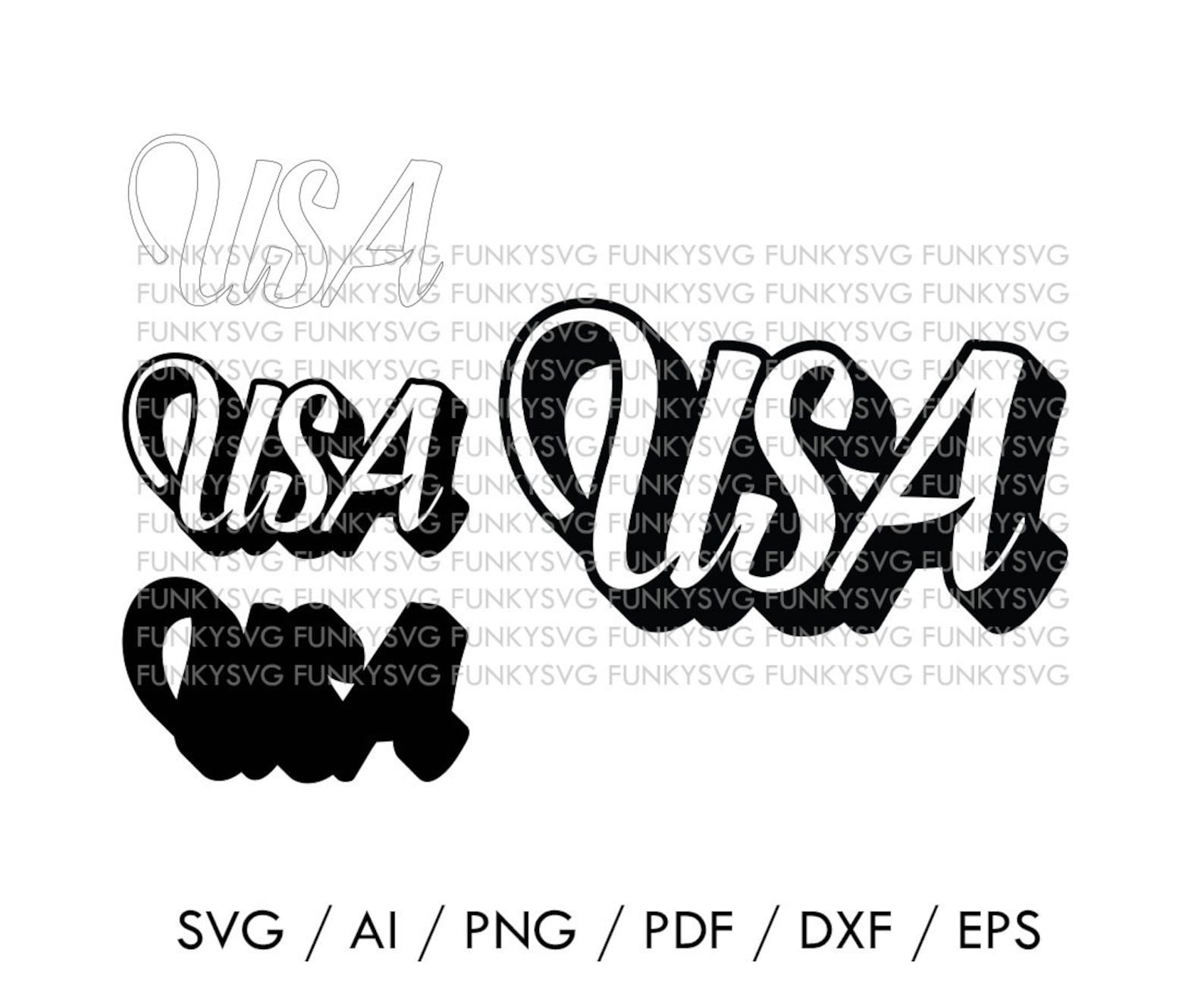 USA SVG Eps Png Illustrated svg Home States Svg USA Svg | Etsy