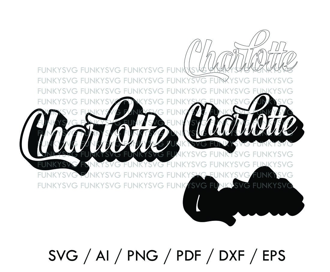 Charlotte SVG Eps Png Illustrated Svg Home States Svg USA - Etsy Hong Kong