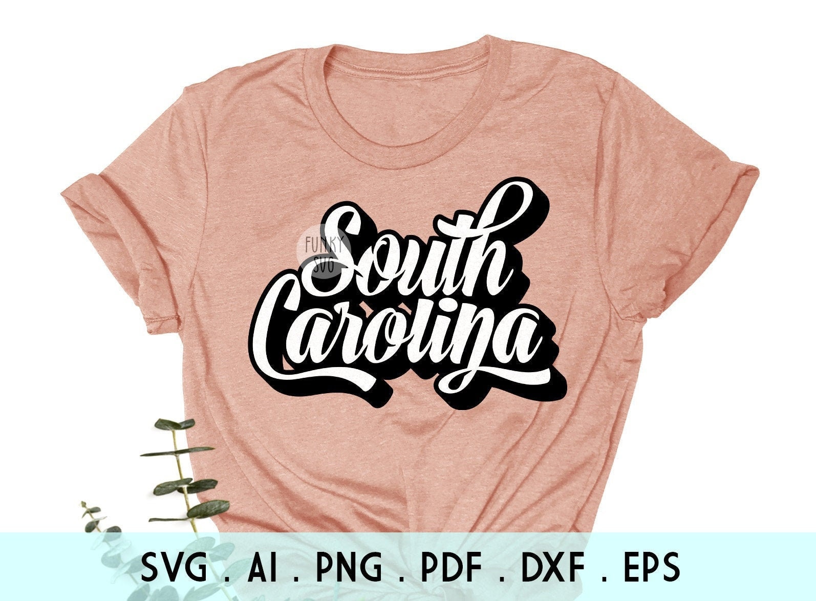 South Carolina SVG Eps Png Illustrated svg Home States Svg | Etsy