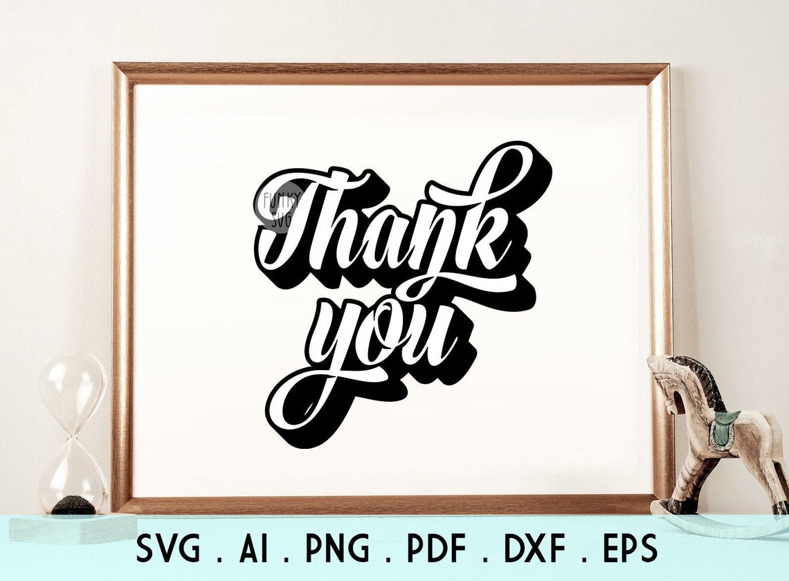 Thank You SVG Eps Png Illustrated Svg Merry Christmas Svg - Etsy Denmark