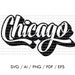 Chicago SVG Eps Png, Illustrated Svg, Home States Svg, USA SVG ...