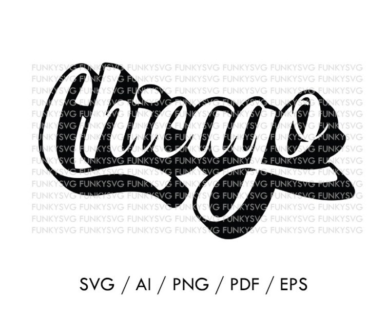 Chicago SVG Eps Png Illustrated Svg Home States Svg USA - Etsy Canada