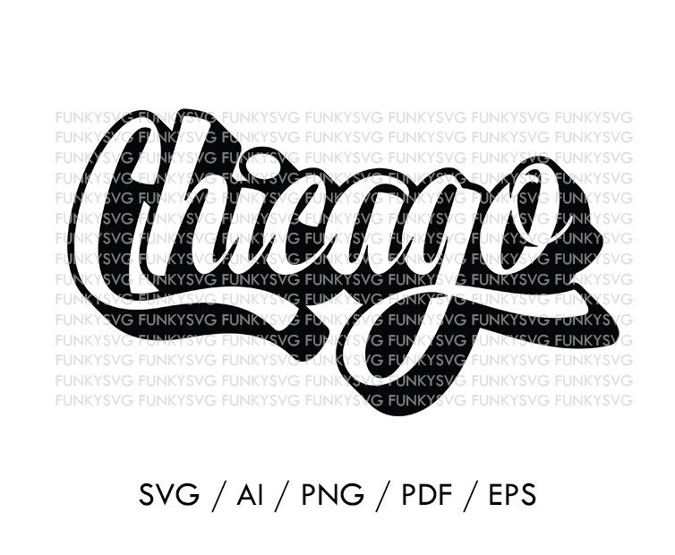 Chicago SVG Eps Png Illustrated Svg Home States Svg USA - Etsy Canada
