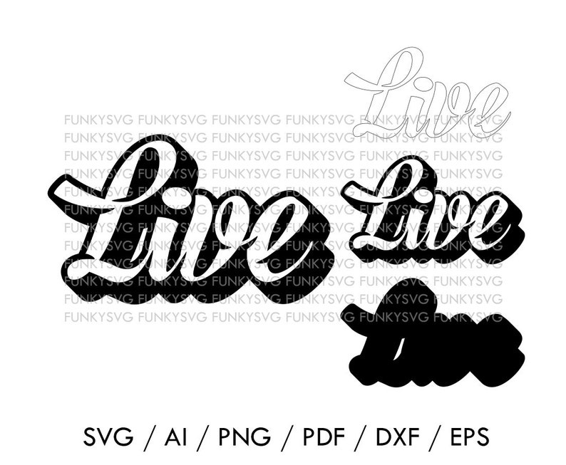 Live SVG Eps Png Illustrated Svg Home Sweet Home Svg - Etsy