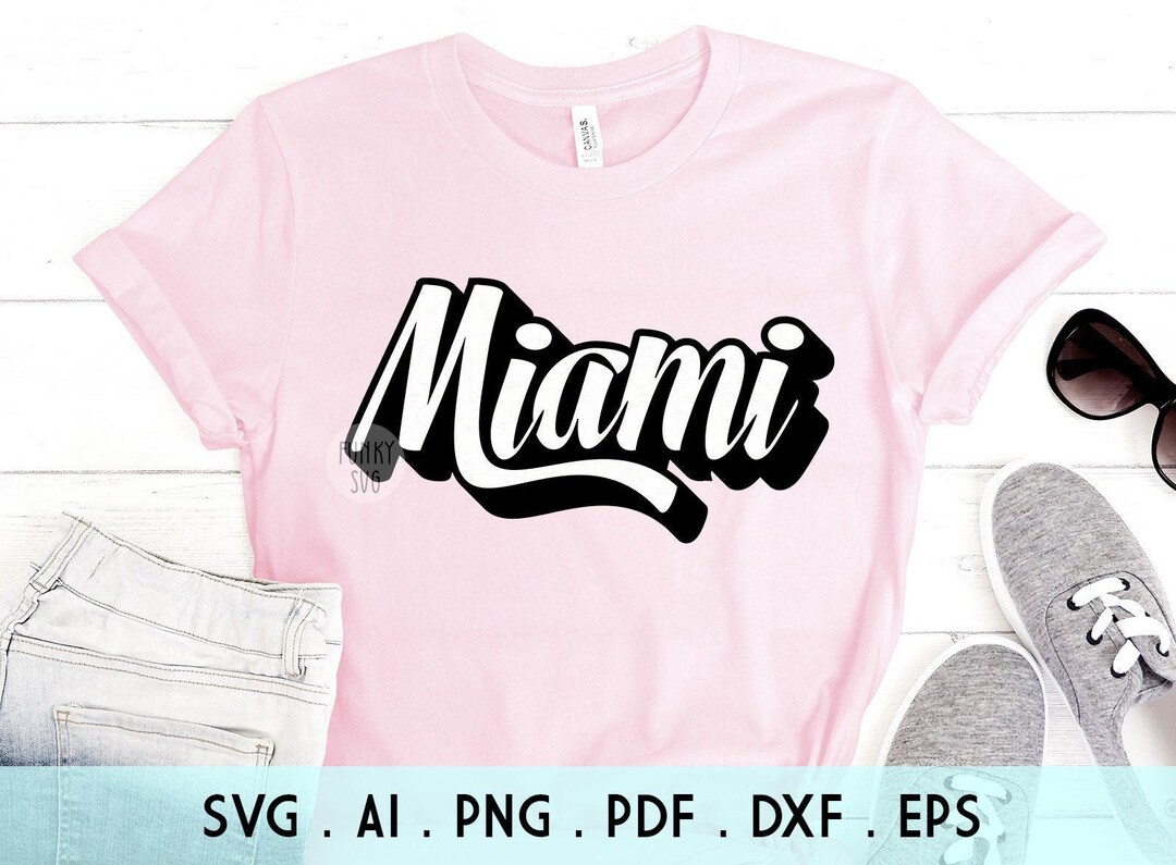 Miami SVG Eps Png, Illustrated Svg, Home States Svg, USA SVG, Patriotic ...