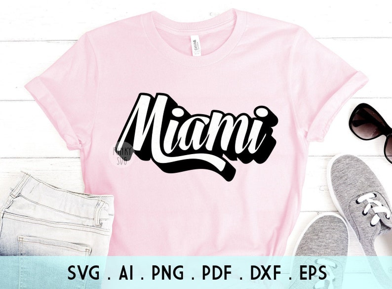 Miami SVG Eps Png Illustrated Svg Home States Svg USA SVG | Etsy
