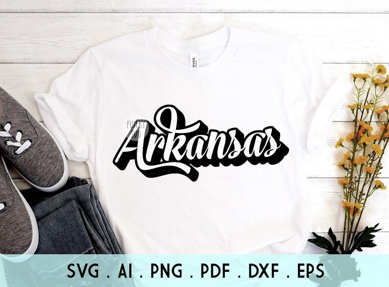 Arkansas SVG Eps Png Illustrated Svg Home States Svg USA - Etsy