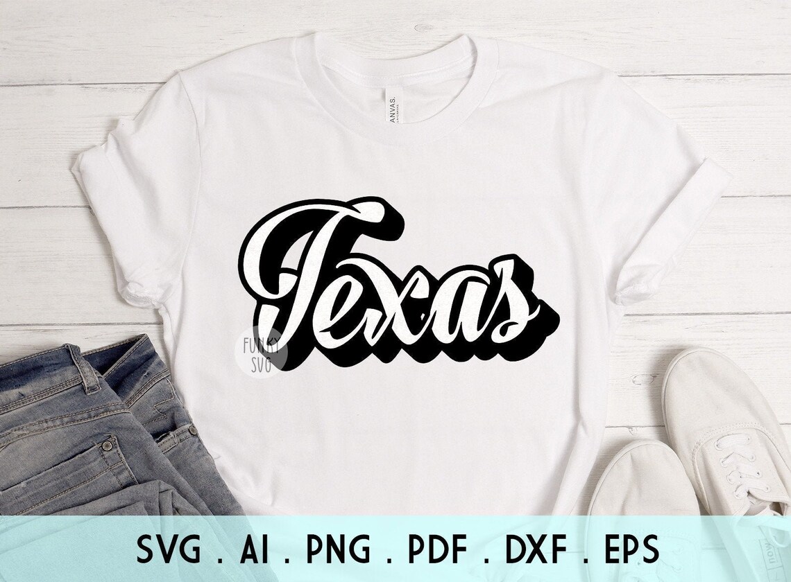 Texas SVG Eps Png Illustrated Svg Home States Svg USA Svg - Etsy