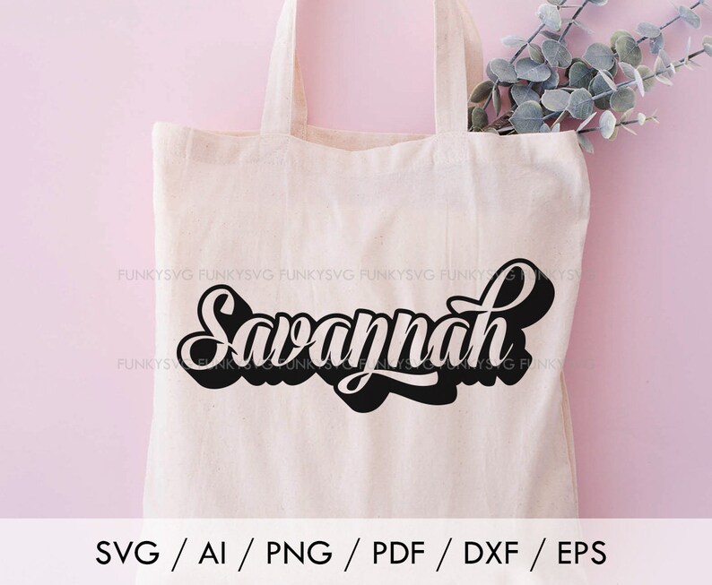 Savannah SVG Eps Png Illustrated svg Home States Svg USA | Etsy