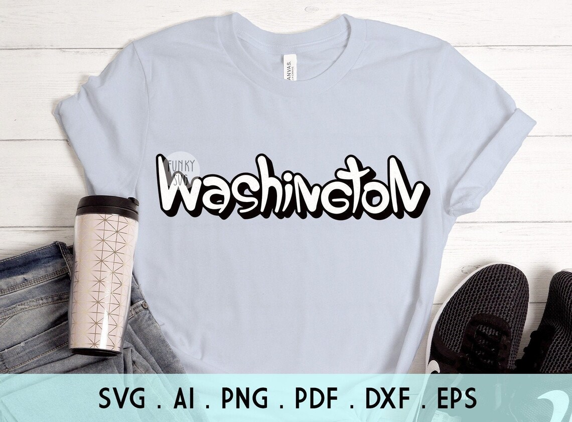 Washington SVG Eps Png Illustrated Svg Home States Svg USA - Etsy