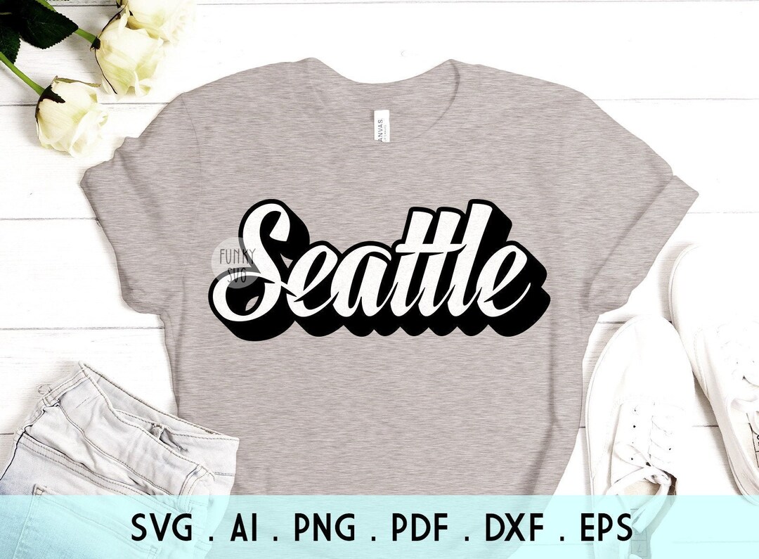 Seattle SVG Eps Png, Illustrated Svg, Home States Svg, USA Svg ...