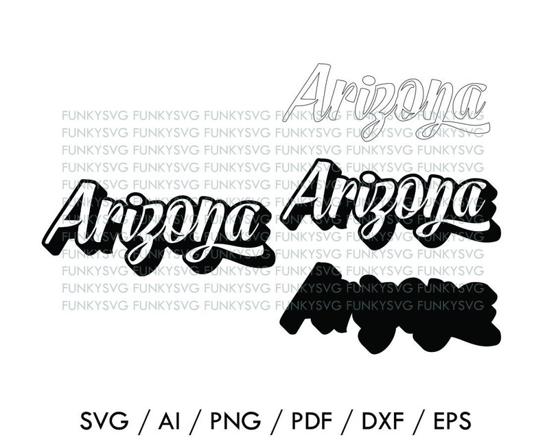 Arizona SVG Eps Png Illustrated Svg Home States Svg USA - Etsy