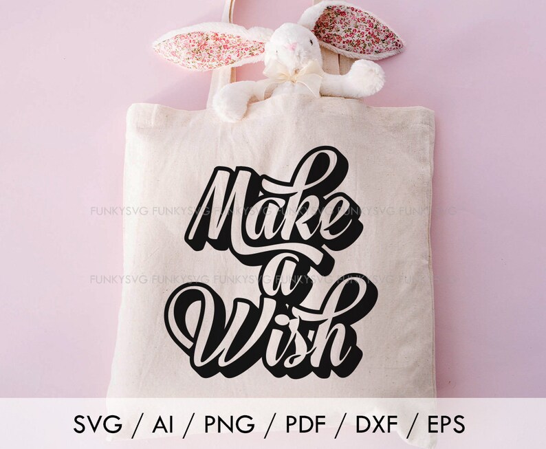 Make A Wish SVG Eps Png Illustrated svg Merry Christmas Svg | Etsy