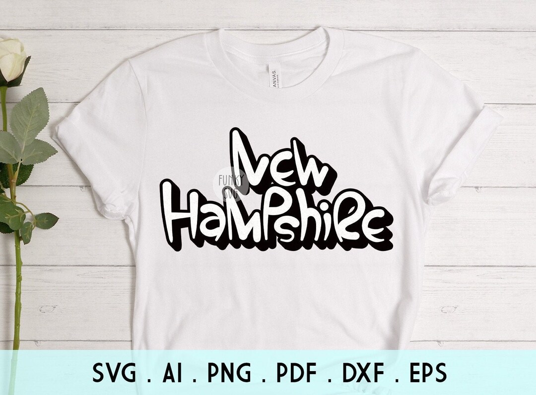 New Hampshire SVG Eps Png, Illustrated Svg, Home States Svg, USA Svg ...