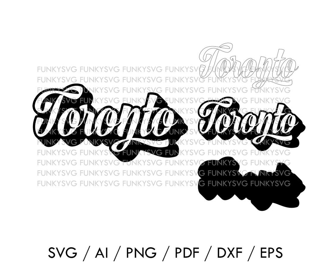 Toronto SVG Eps Png Illustrated Svg City Svg Home State - Etsy