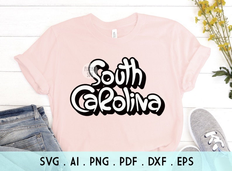 South Carolina SVG Eps Png Illustrated svg Home States Svg | Etsy