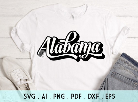 Alabama SVG Eps Png Illustrated Svg Home States Svg USA - Etsy