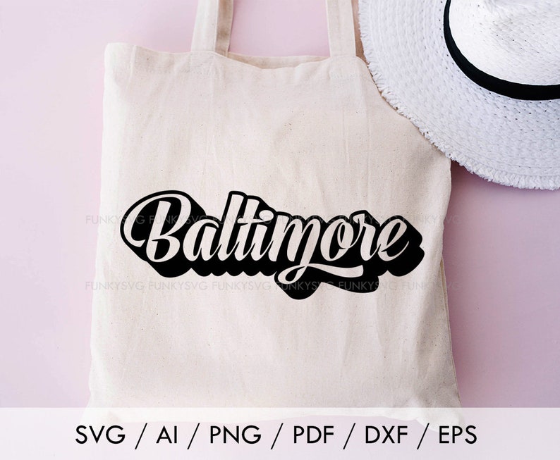 Baltimore SVG Eps Png Illustrated Svg Home States Svg USA - Etsy