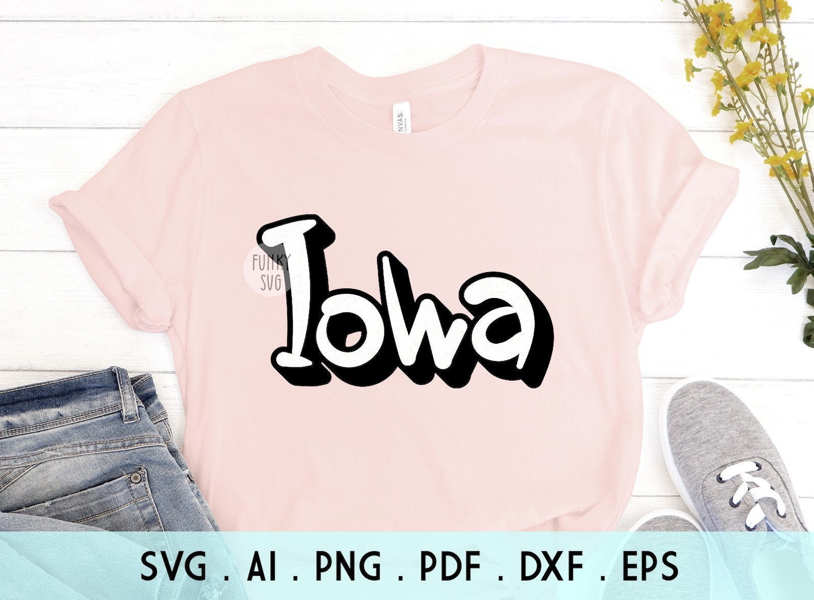 Iowa SVG Eps Png Illustrated Svg Home States Svg USA Svg - Etsy