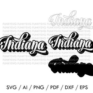 Indiana SVG Eps Png, Illustrated Svg, Home States Svg, USA Svg ...